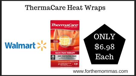 Coupon Deal at Walmart on ThermaCare Heat Wraps