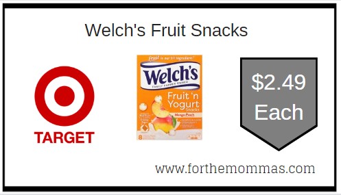 Target Circle Offer on Welch's Fruit Snacks