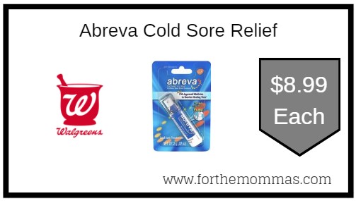 Rewards Deal at Walgreens on Abreva Cold Sore Relief