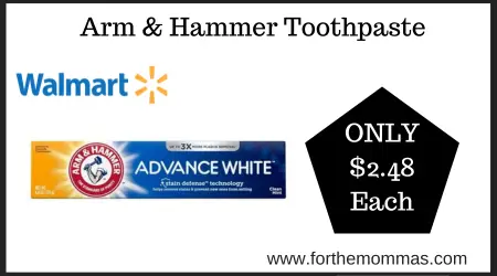 Coupon Deal at Walmart on Arm & Hammer Toothpaste