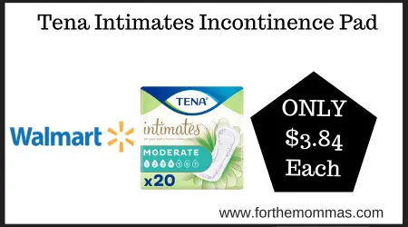 Coupon Deal at Walmart on Tena Intimates Incontinence Pad