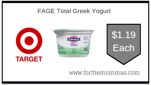 Target Circle Offer on FAGE Total Greek Yogurt