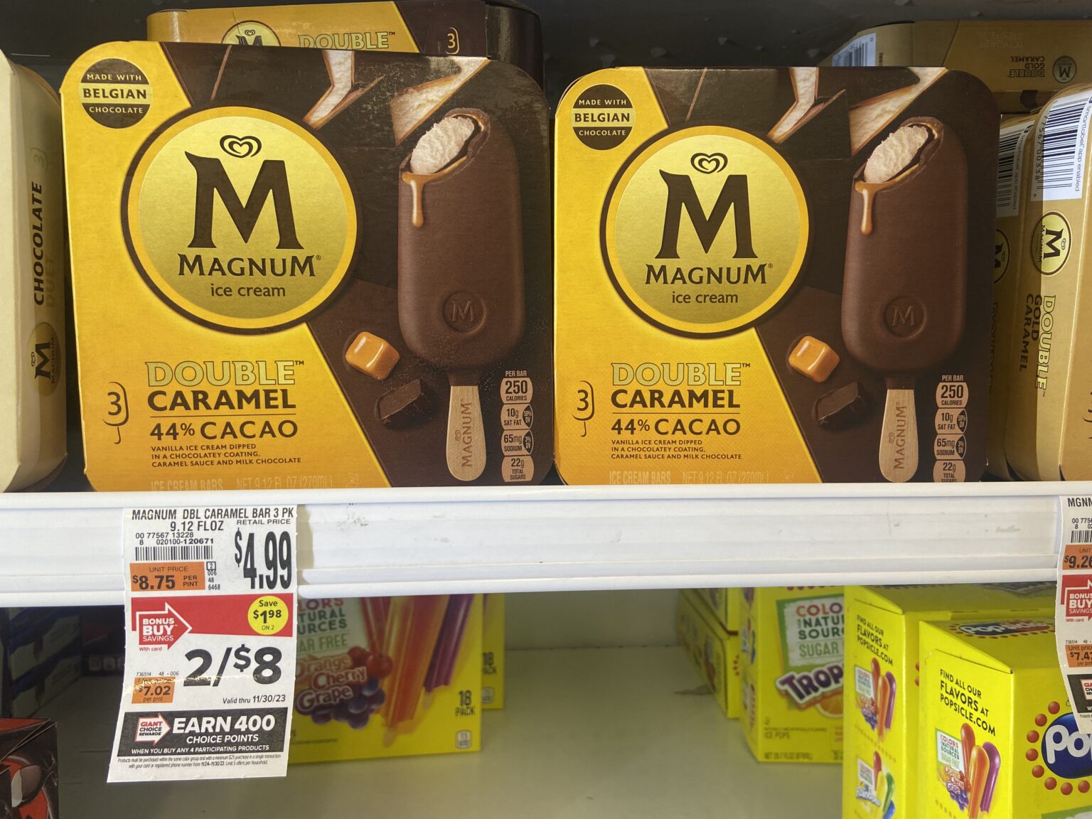 Magnum Ice Cream Bars JUST $1.00 Each at Giant