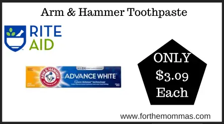 Coupon Deal at Rite Aid on Arm & Hammer Toothpaste