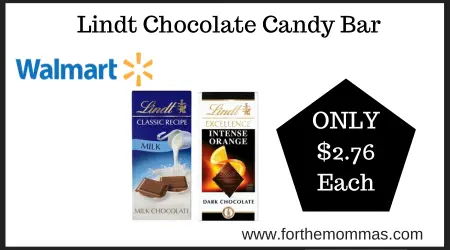 Coupon Deal at Walmart on Lindt Chocolate Candy Bar