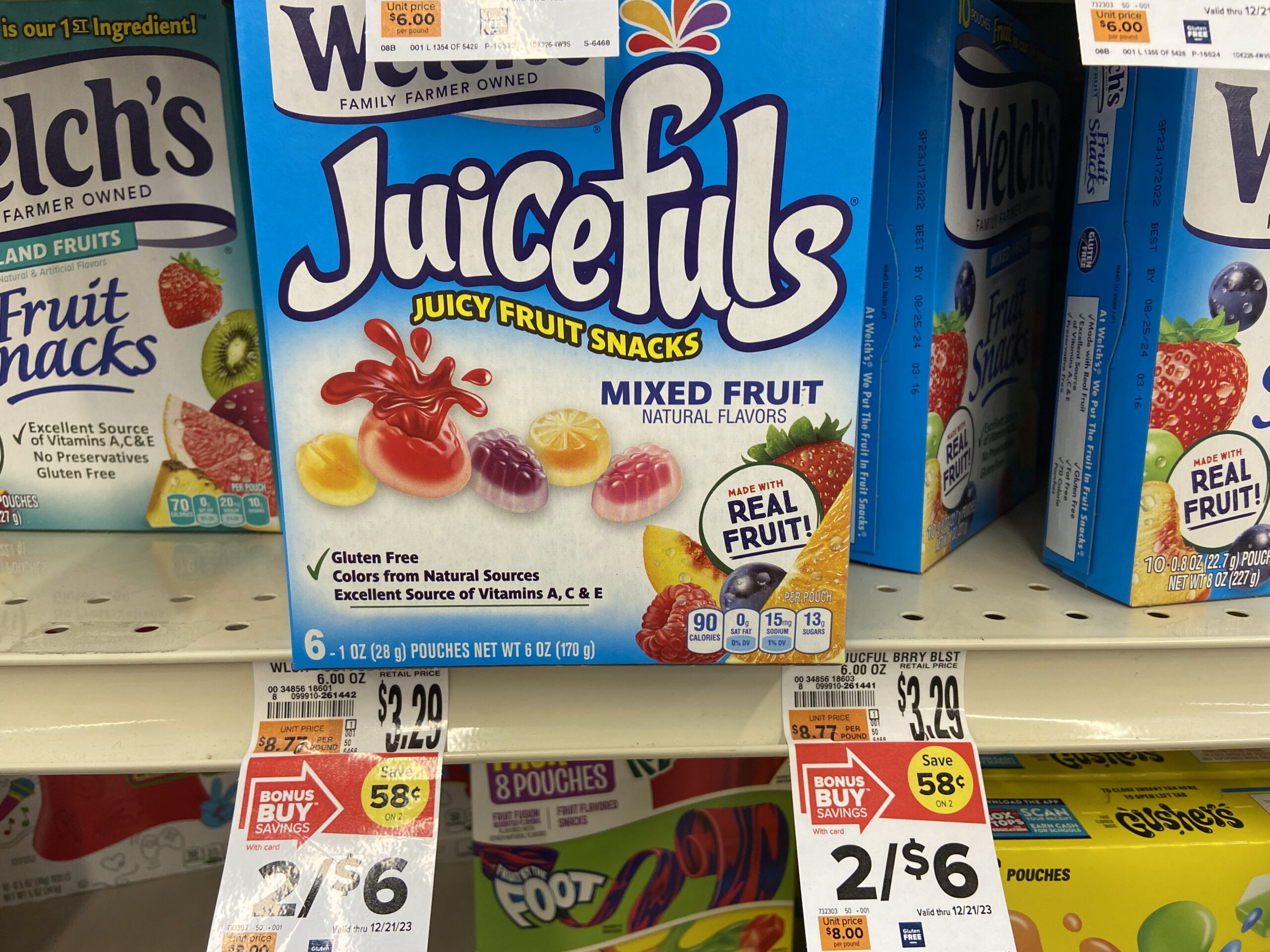 FREE Welch’s Juicefuls Fruit Snacks at Giant