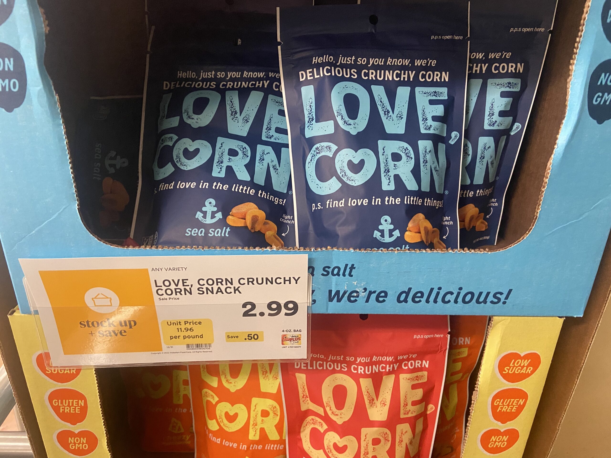 Love Corn Snacks JUST $0.99 Each with ShopRite Deal