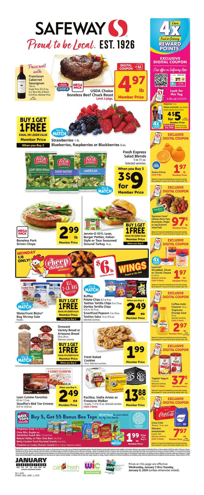 Current Safeway Weekly Ad (1/3/24 - 1/9/24)