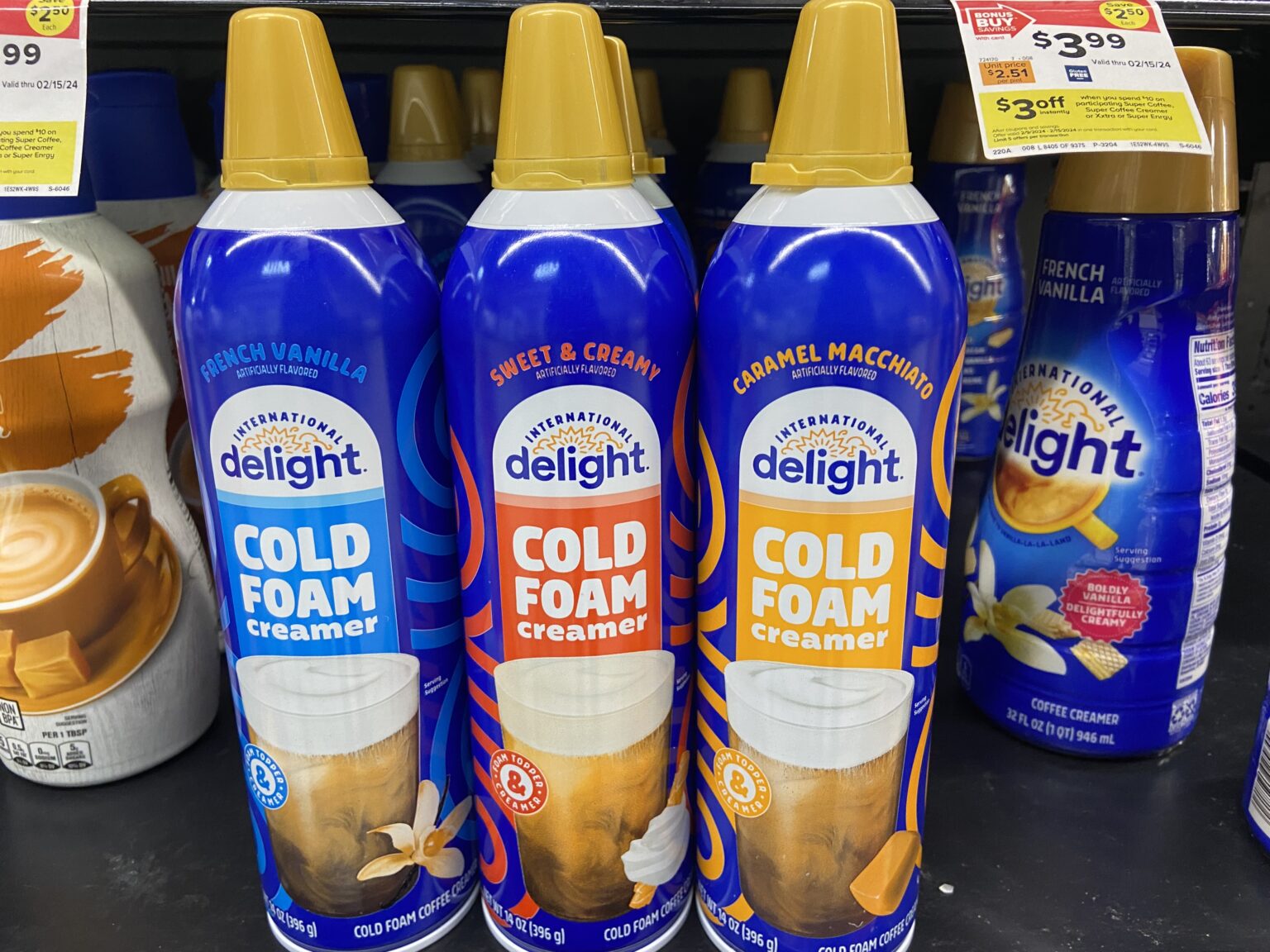 International Delight Cold Foam Creamer JUST $1.25 Each with Giant Deal