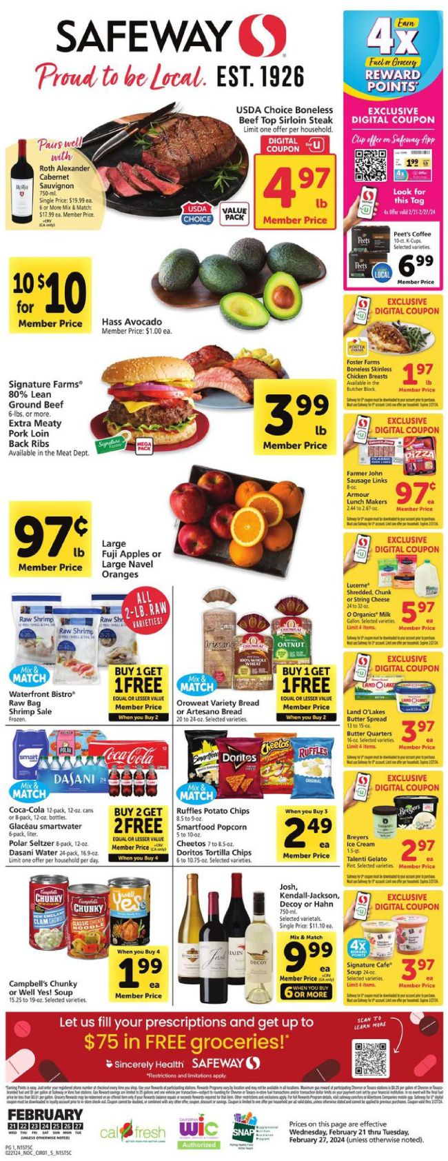 Current Safeway Weekly Ad (2/21/24 - 2/27/24)