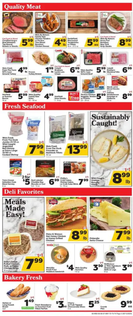 Weis Markets Weekly Flyer (2/15- 2/21) Circular, Natural & Organic & Ad ...