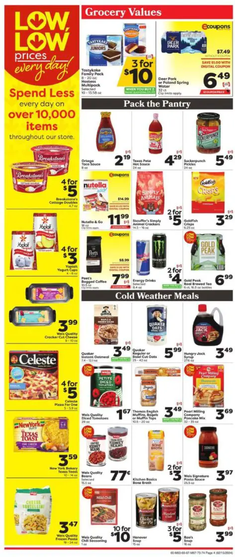 Weis Markets Weekly Flyer (2/15- 2/21) Circular, Natural & Organic & Ad ...