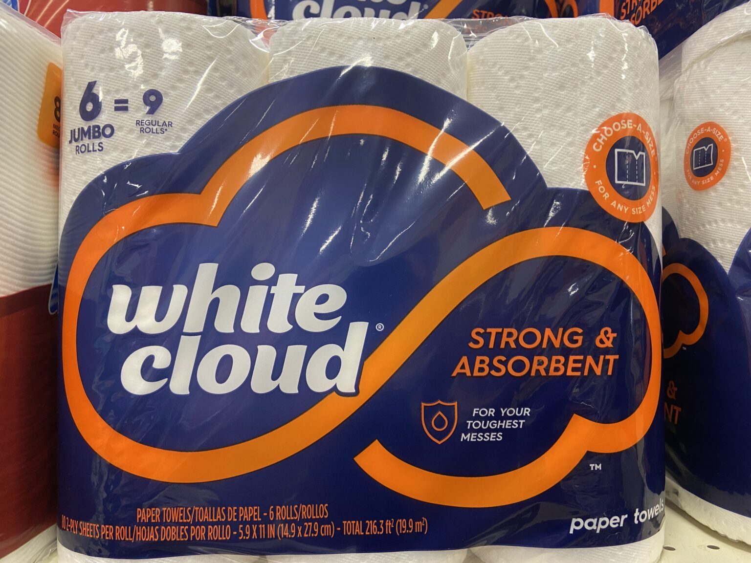 White Cloud Paper Towels & Toilet Paper JUST $2.49 Each at Giant