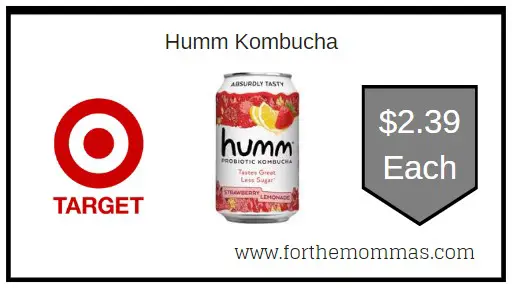 Target Circle Offer on Humm Kombucha