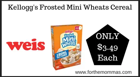 Coupon Deal at Weis on Kellogg's Frosted Mini Wheats Cereal