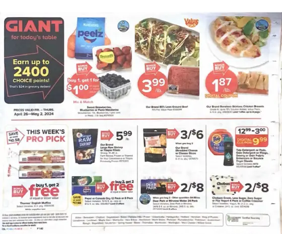 Giant Weekly Ad Preview (4/26/24 - 5/2/24) Next Week