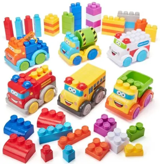 Walmart: 98-Piece Kid Connection Deluxe Block Vehicles Play Set $23.45 ...