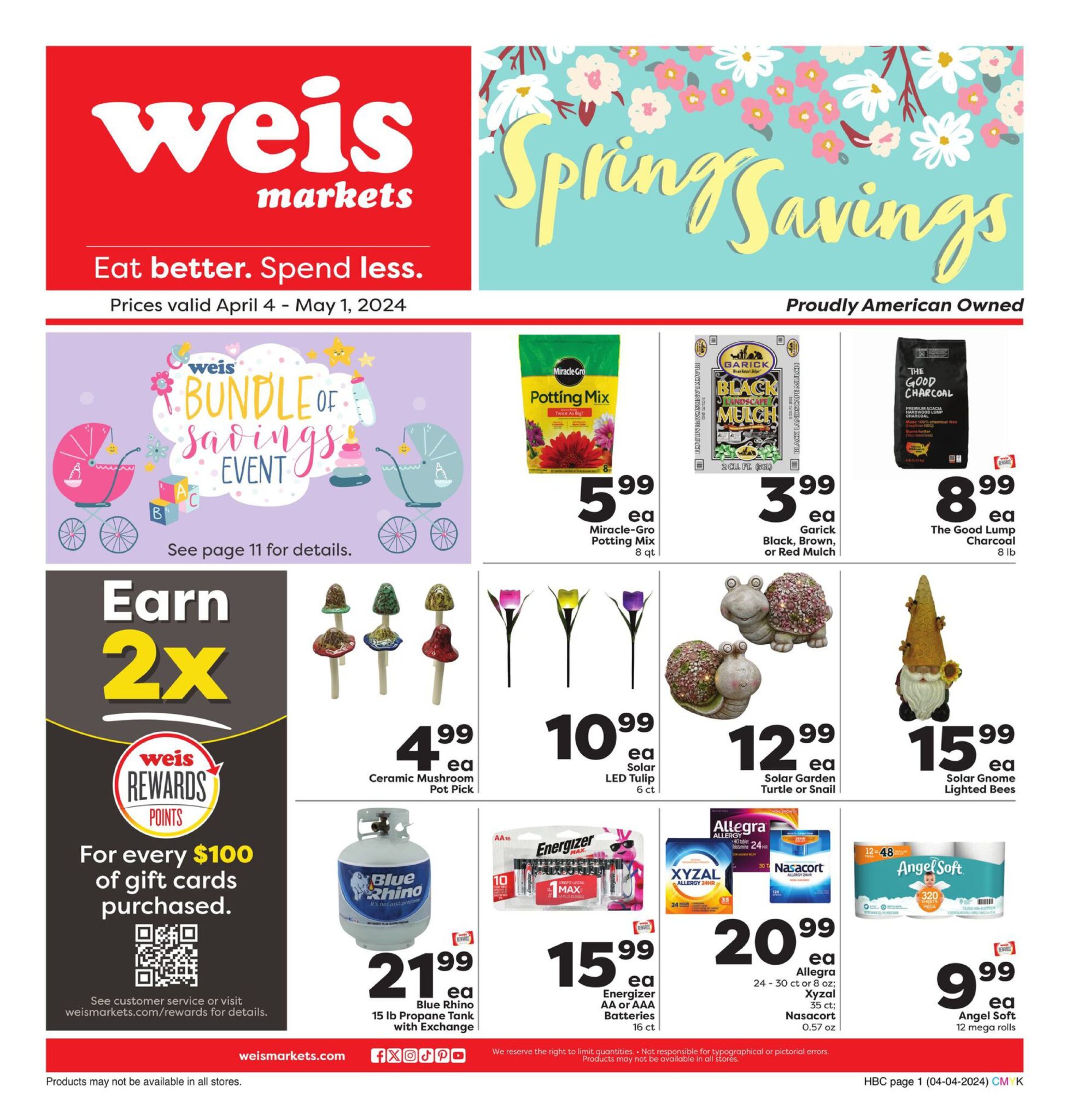 Weis Markets Weekly Flyer (4/25 - 5/1) Circular, Natural & Organic & Ad ...