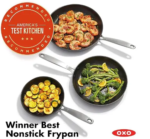 Amazon: 3-Piece OXO Enhanced Frying Pan Skillet Set $70.37 ( Reg $130)