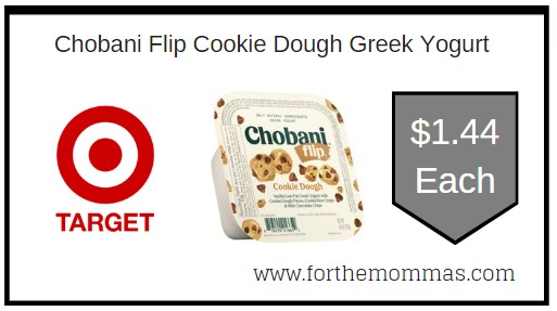 Target Circle Offer on Chobani Flip Cookie Dough Greek Yogurt