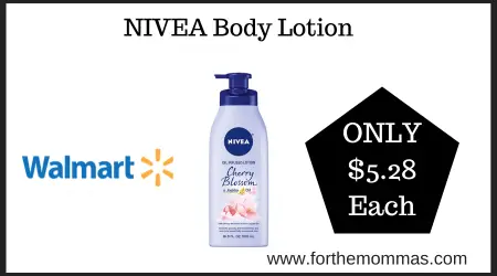 Coupon Deal at Walmart on NIVEA Body Lotion