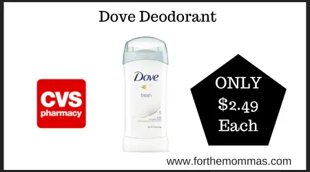 Coupon & Extrabucks Offer at CVS on Dove Deodorant