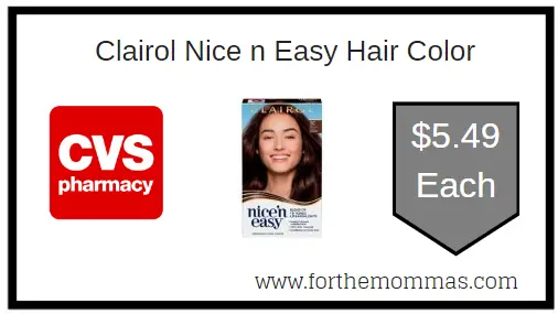 Coupon and Extrabucks Deal at CVS on Clairol Nice n Easy Hair Color