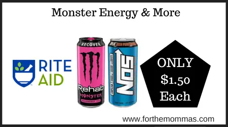 BonusCash Deal at Rite Aid on Monster Energy & More