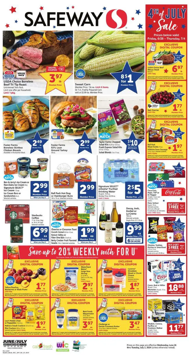 Current Safeway Weekly Ad (6/26/24 – 7/2/24)