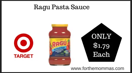Target Circle Offer on Ragu Pasta Sauce
