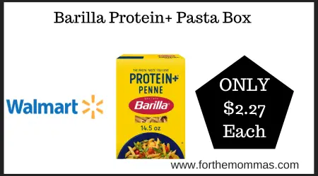 Coupon Deal at Walmart on Barilla Protein+ Pasta Box