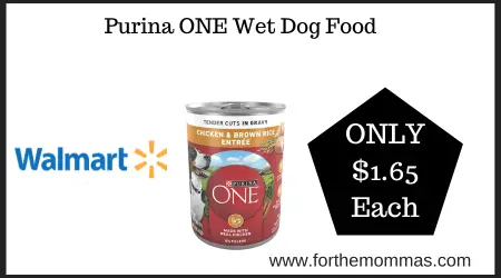 Coupon Deal at Walmart on Purina ONE Wet Dog Food