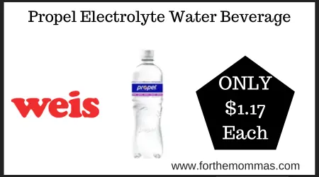 Coupon Deal at Weis on Propel Electrolyte Water Beverage