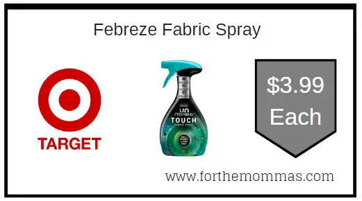 Target Circle Offer on Febreze Fabric Spray