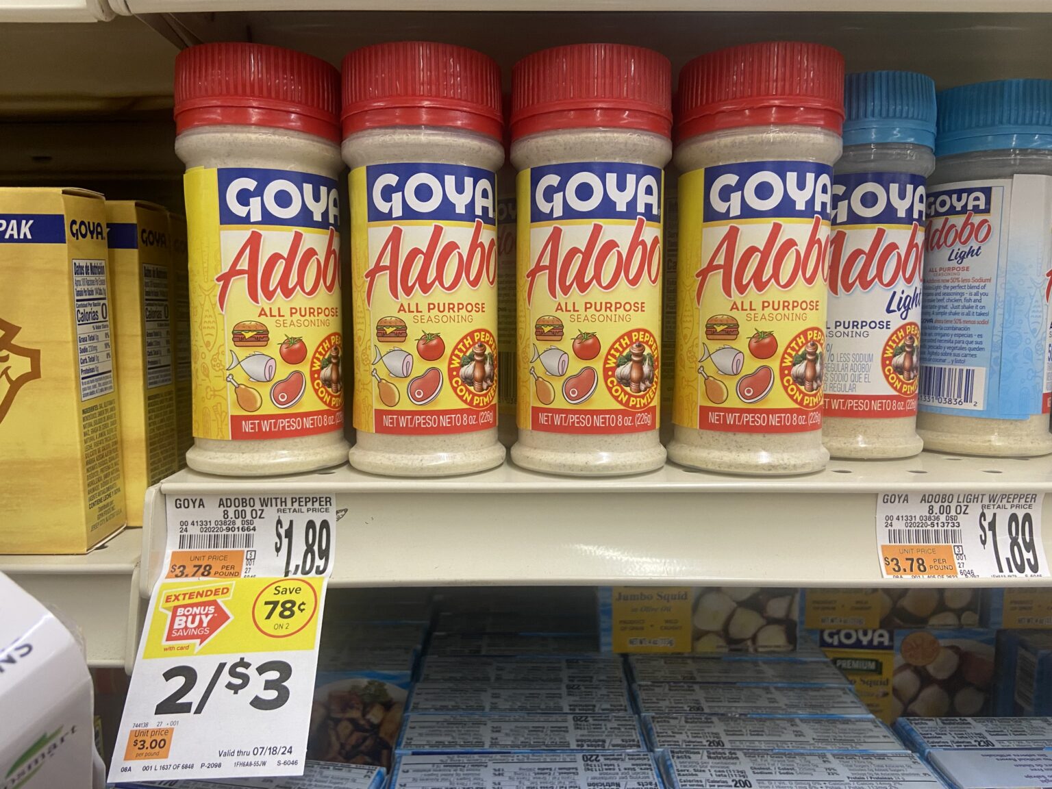 Rebate Deal On Goya All Purpose Seasoning At Giant