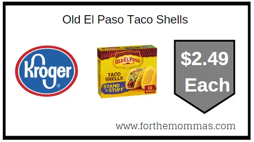 Digital Coupon Deal at Kroger on Old El Paso Taco Shells
