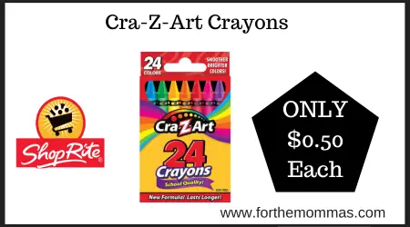 Cra-Z-Art Crayons at ShopRite for JUST $0.50 Each