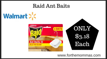 Coupon Deal at Walmart on Raid Ant Baits