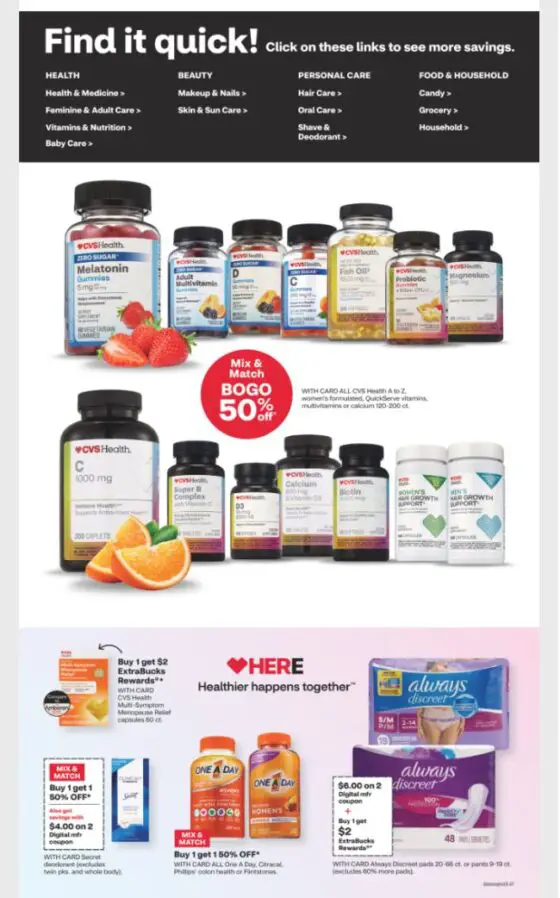CVS Weekly Ad Circular For This Week and Next Week