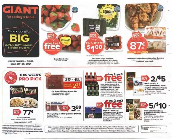 Giant Weekly Ad Preview (9/20/24 - 9/26/24) Next Week