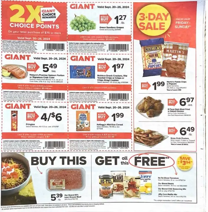 Giant Weekly Ad Preview (9/20/24 - 9/26/24) Next Week