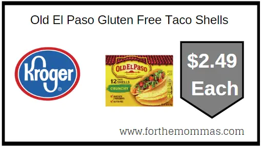Digital Coupon Deal at Kroger on Old El Paso Gluten Free Taco Shells