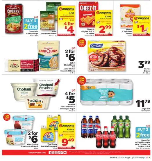 Weis Markets Weekly Flyer (10/31/24- 11/6/24) Circular, Natural ...