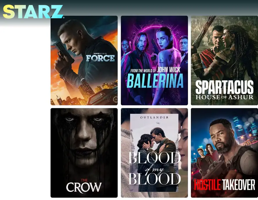 STARZ Black Friday Deal - 1-Year Subscription for ONLY $11.99 - That’s ...