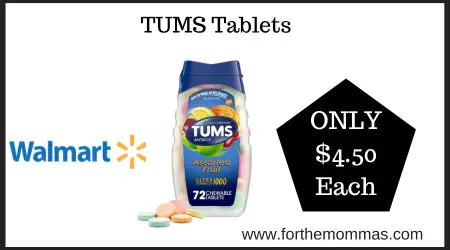 Coupon Deal at Walmart on TUMS Tablets