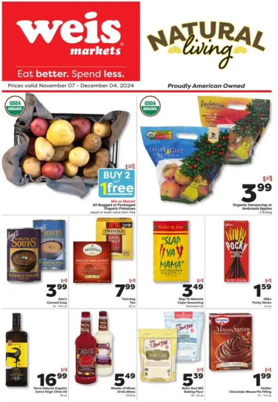 Weis Markets Weekly Flyer (12/12/24- 12/18/24) Circular, Natural ...
