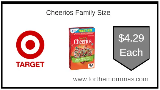 Target Circle Offer on Cheerios Family Size