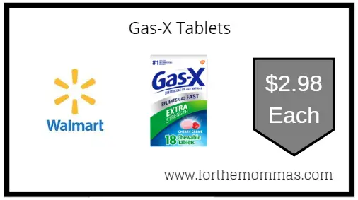 Coupon Deal at Walmart on Gas-X Tablets
