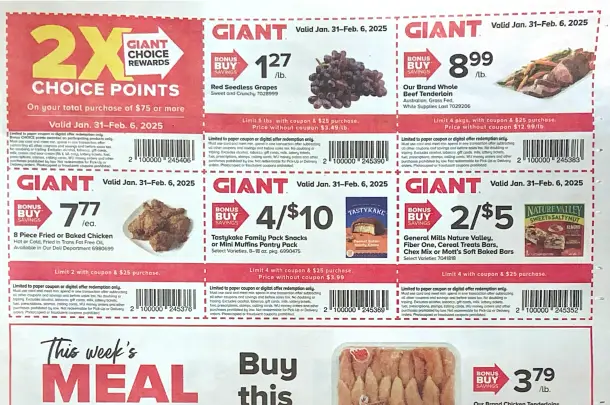 Giant Weekly Ad Preview (1/31/25 - 2/6/25) Next Week