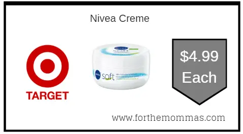 Target Circle Offer on Nivea Creme